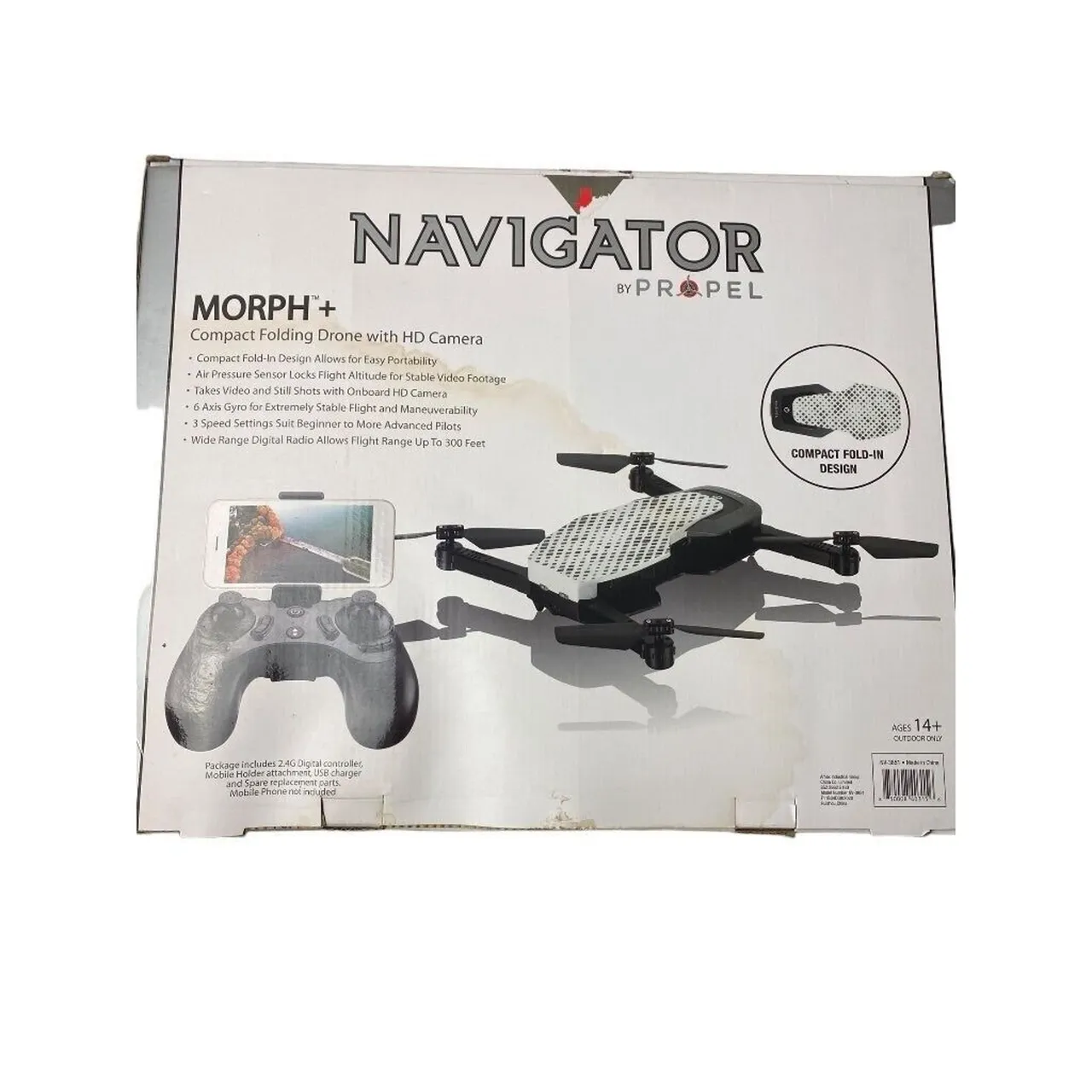 Propel Navigator Folding Drone with HD Camera Portable Ages 14+